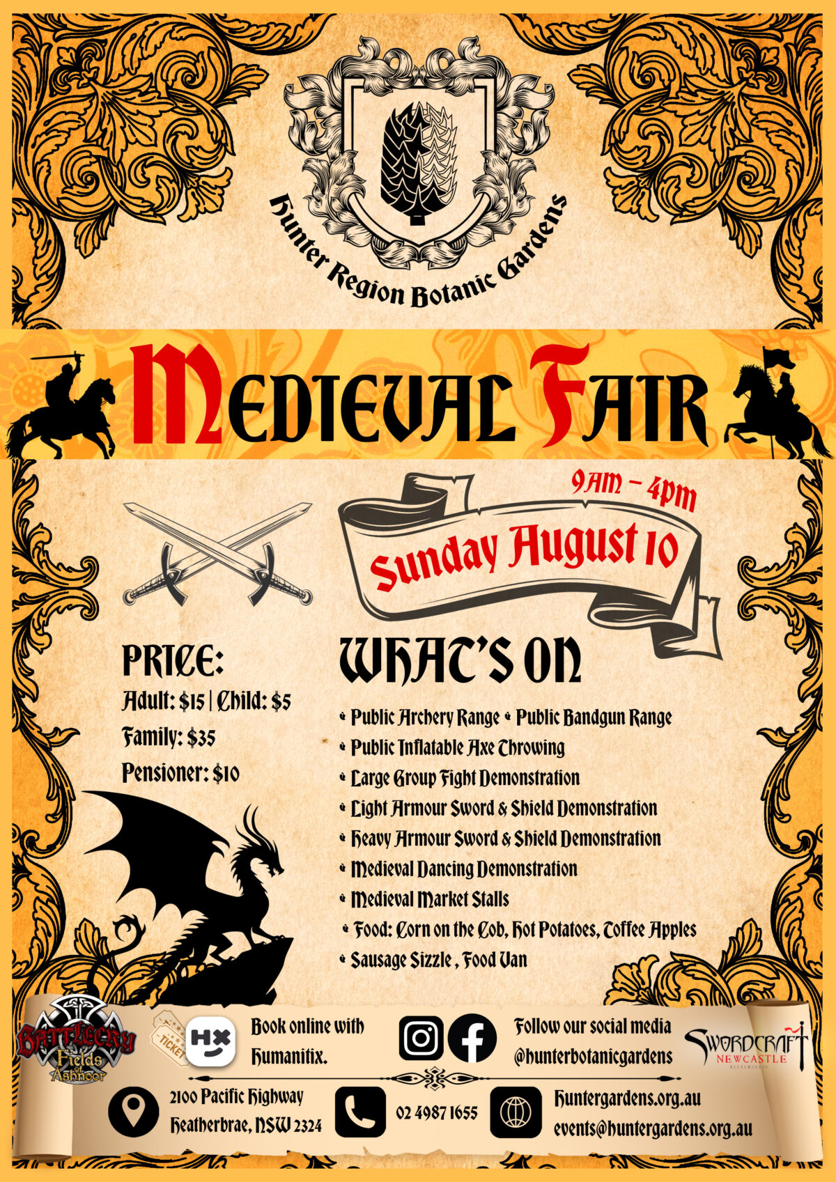 Medieval Fair – Hunter Region Botanical Gardens
