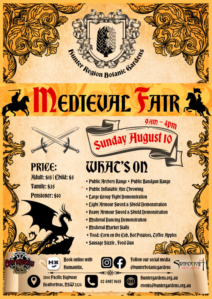 Medieval Fair – Hunter Region Botanical Gardens